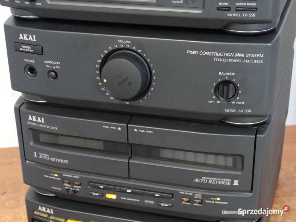 Wieża Akai AX-550 mocna i sprawna. WYSYŁKA. Jasło - Sprzedajemy.pl