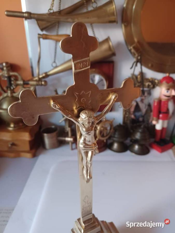 Duży, krzyż stojący. Mosiądz. Poznań - Sprzedajemy.pl Duży, krzyż stojący. Mosiądz. Poznań - Sprzedajemy.pl