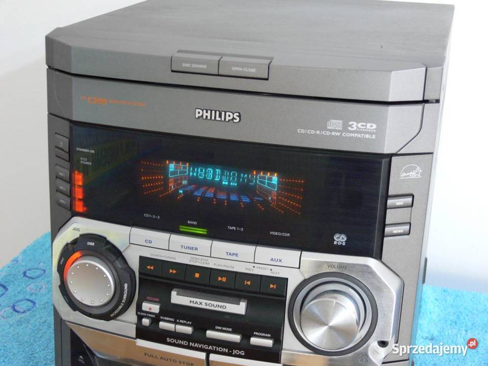 Wieża Philips FW-C399 CD , Mag. AUX RDS mocna . WYSYŁKA. Jasło ...