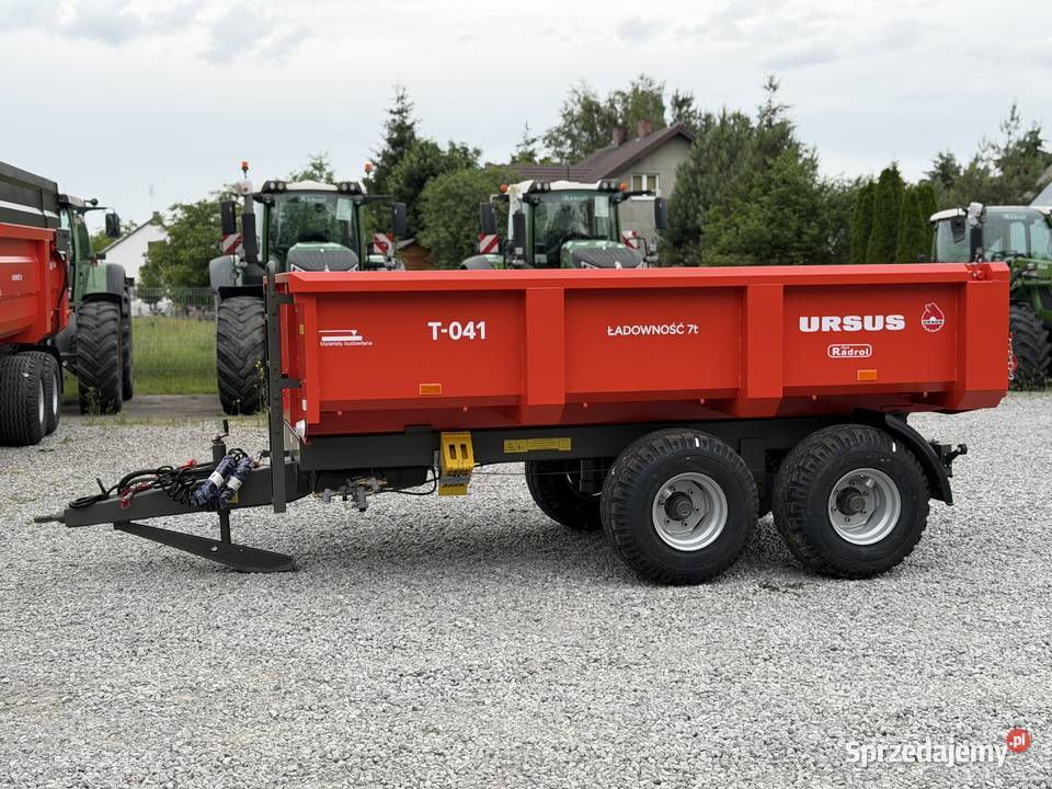 NOWA Przyczepa skorupowa URSUS T-041, HARDOX ! 7T, 8T, 10T Gwarancja ...