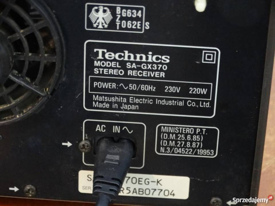 Amplituner Technics SA-GX370 pilot sprawny.WYSYŁKA. Jasło - Sprzedajemy.pl