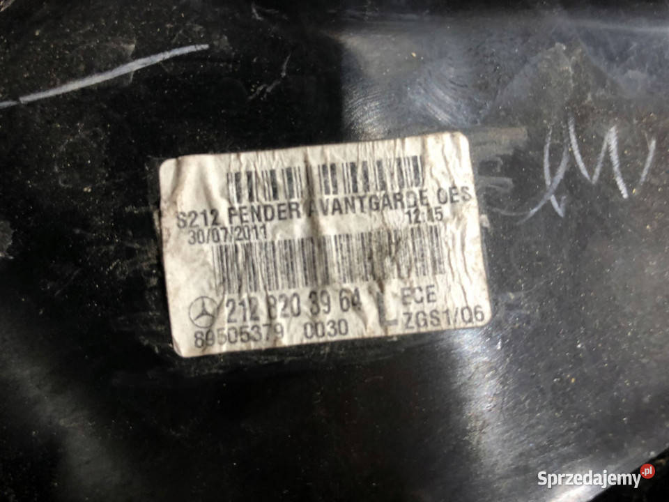 MERCEDES S212 KOMBI LAMPA TYLNA LEWA 2128203964 Murzynowo - Sprzedajemy.pl