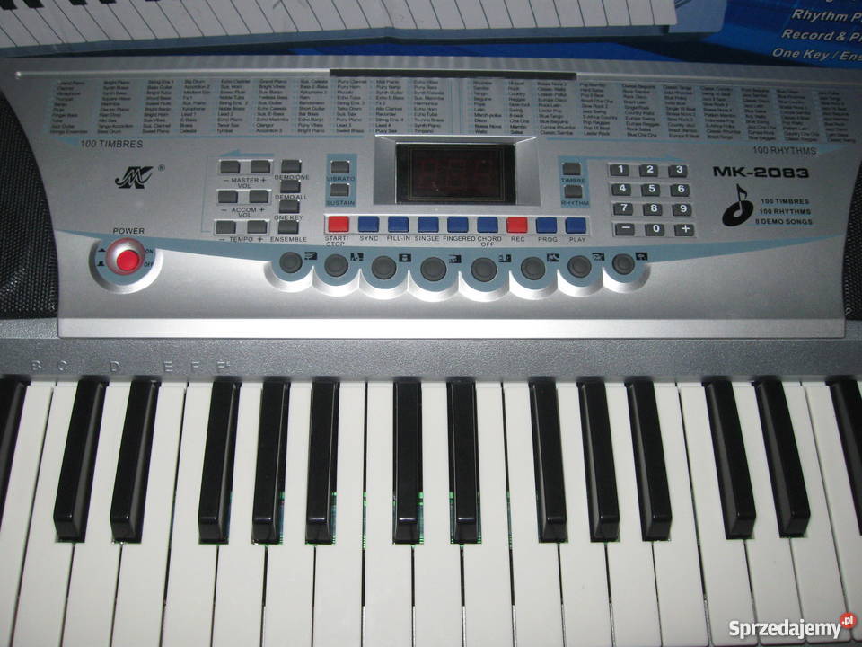 Keyboard Organy z mikrofonem 54 klawisze LCD MK-2083 Gniezno ...