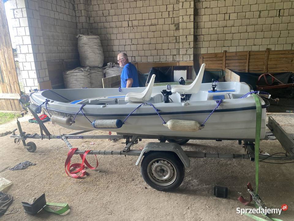 Łódka wędkarska całkowicie wyposażona z dwoma silnikami Warszawa ...