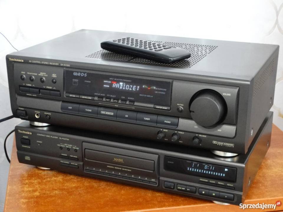 Amplituner z CD Technics SA-GX320 pilot sprawny.WYSYŁKA. Jasło ...