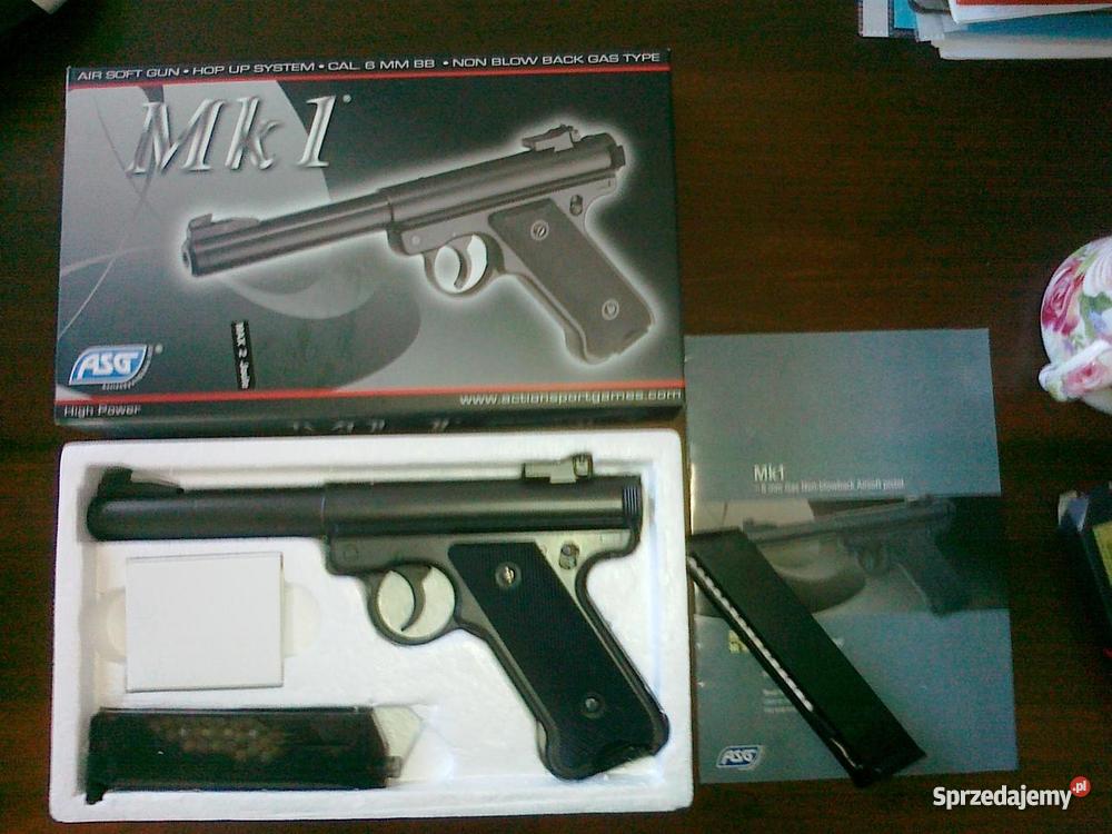 ASG pistolet Ruger Mk1 + dodatkowy magazynek - Sprzedajemy.pl