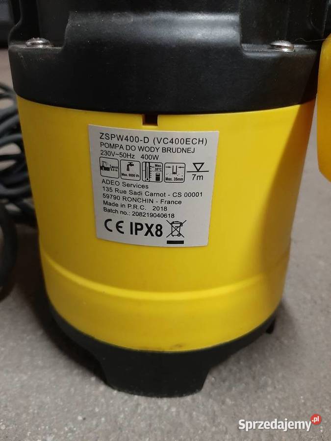 Pompa zanurzeniowa ZSPW400-D Rokietnica - Sprzedajemy.pl