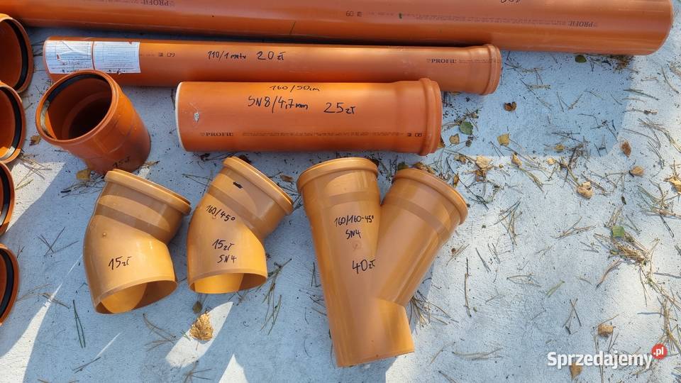 Rura Rury PCV 160 SN4 SN8 110 KANALIZACJA Daleszyce - Sprzedajemy.pl