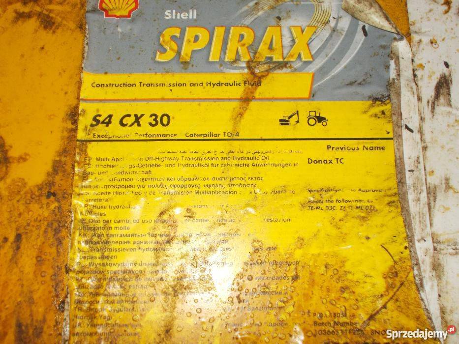 Shell Spirax S4 CX30 Olej Hydrauliczno - Przekładniowy Baćkowice ...
