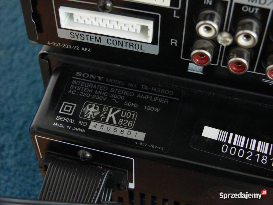 Wzmacniacz, korektor, CD i tuner Sony MHC-3800. WYSYŁKA. Jasło ...