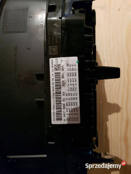 LICZNIK ZEGARY 4479009103 MERCEDES V KLASA 447 Murzynowo - Sprzedajemy.pl