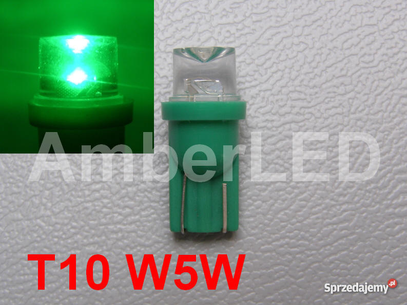 Żarówka T10 W5W 12V postojówka LED ZIELONA żarówki diodowe 1 zł ... Żarówka T10 W5W 12V postojówka LED ZIELONA żarówki diodowe 1 zł ...