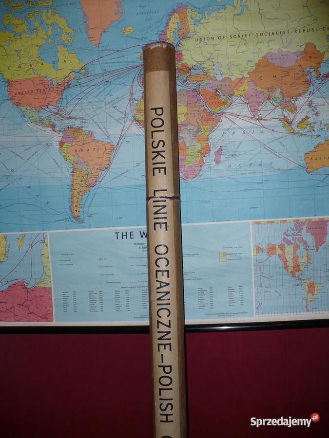 Ścienna mapa świata PLO - Sprzedajemy.pl