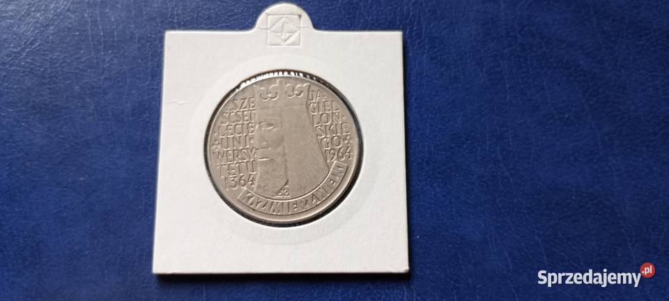 Stare monety 10 złotych 1964 Kazimierz Wielki skrętka PRL Polska Lesko ...
