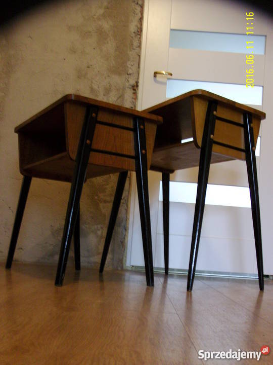 2 x stolik rtv kawowy PRL loft vintage -etykiety Warszawa - Sprzedajemy.pl