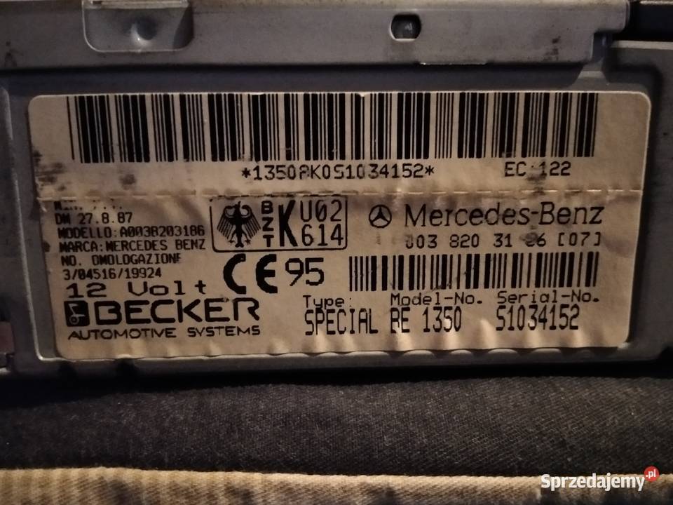 Radio Becker Mercedes W124 W202 W140 R129 W126 190 Krosno - Sprzedajemy.pl