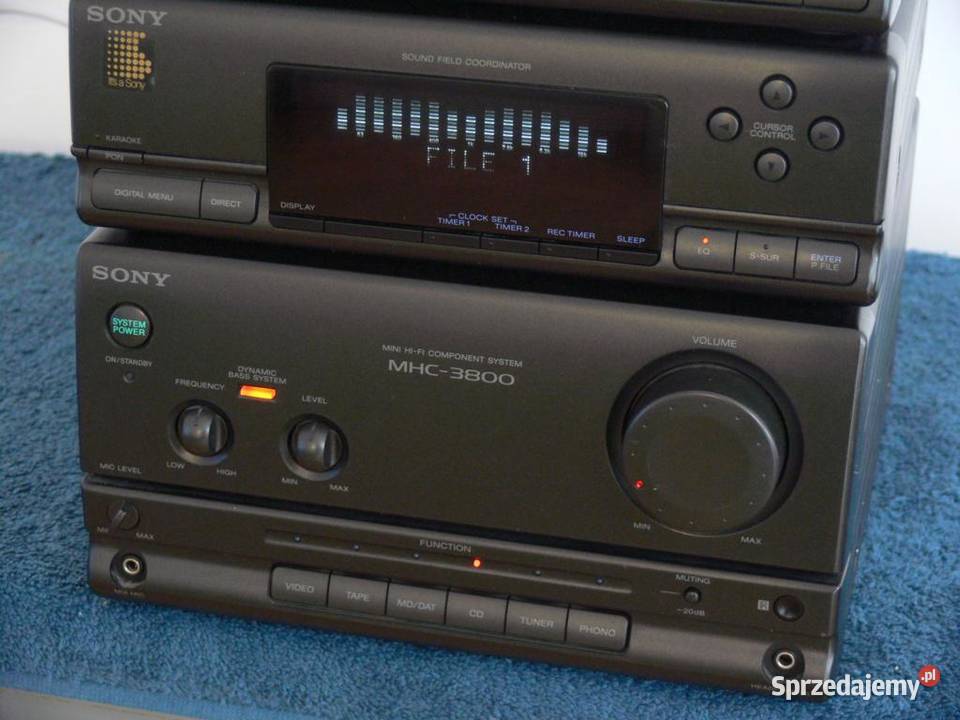 Wzmacniacz, korektor, CD i tuner Sony MHC-3800. WYSYŁKA. Jasło ...