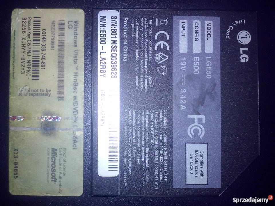 LAPTOP LG E500 Rudziny - Sprzedajemy.pl