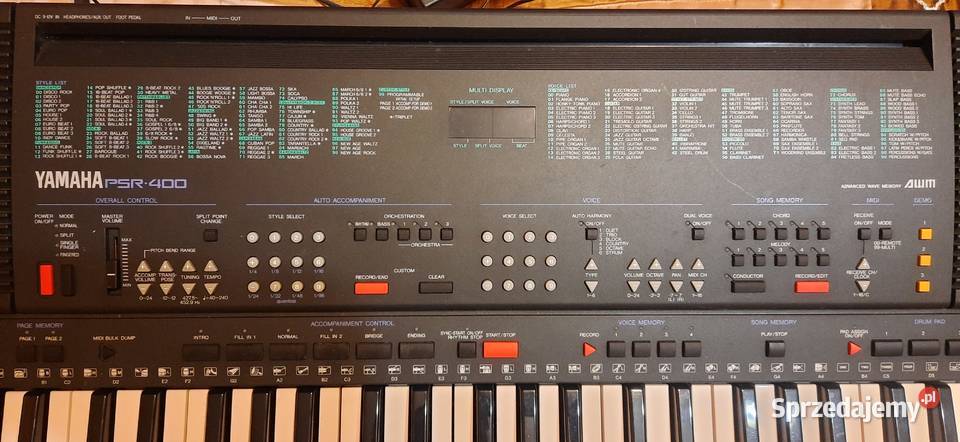YAMAHA PSR400 Sokołów Podlaski - Sprzedajemy.pl
