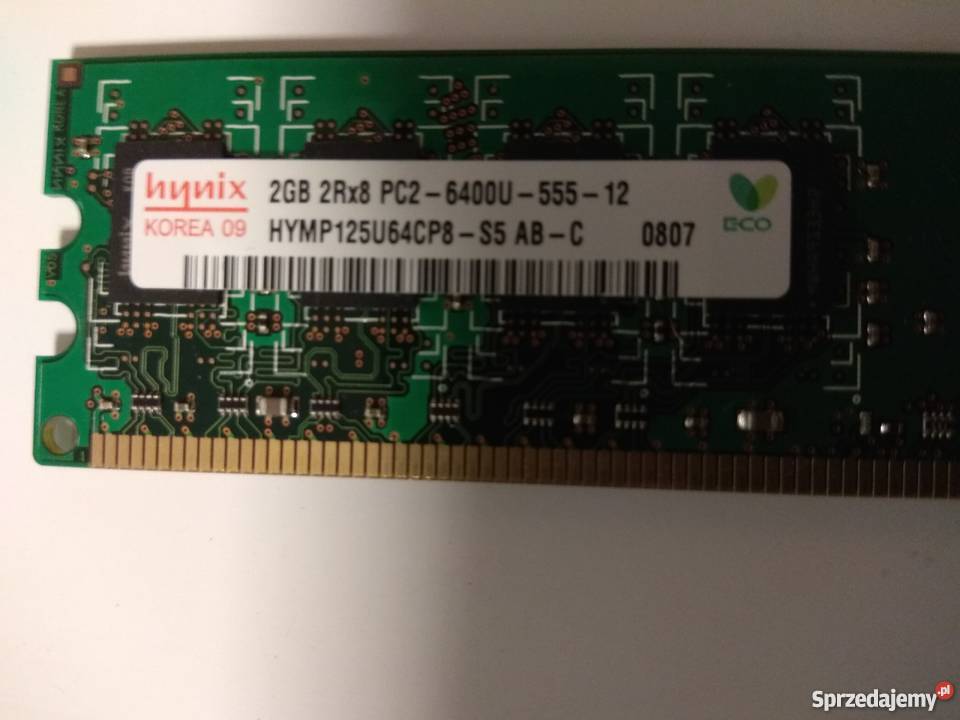 Pamięć RAM DDR2 2X2Gb 100% Sprawne!!! Kraków - Sprzedajemy.pl