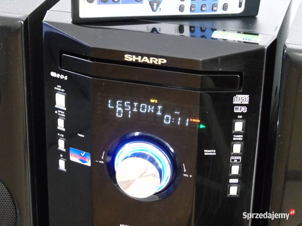 Wieża Sharp pilot CD USB mp-3 kol. WYSYŁKA. Jasło - Sprzedajemy.pl