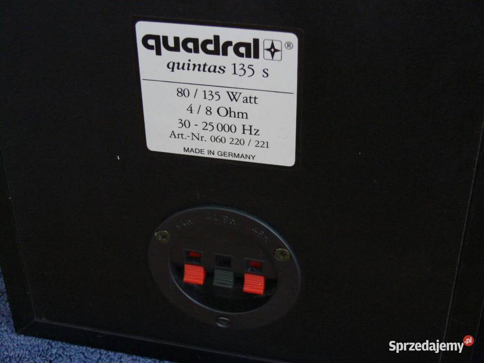 Monitory Quadral Quintas 135s, sprawne świetne kolumny. Jasło - Sprzedajemy.pl