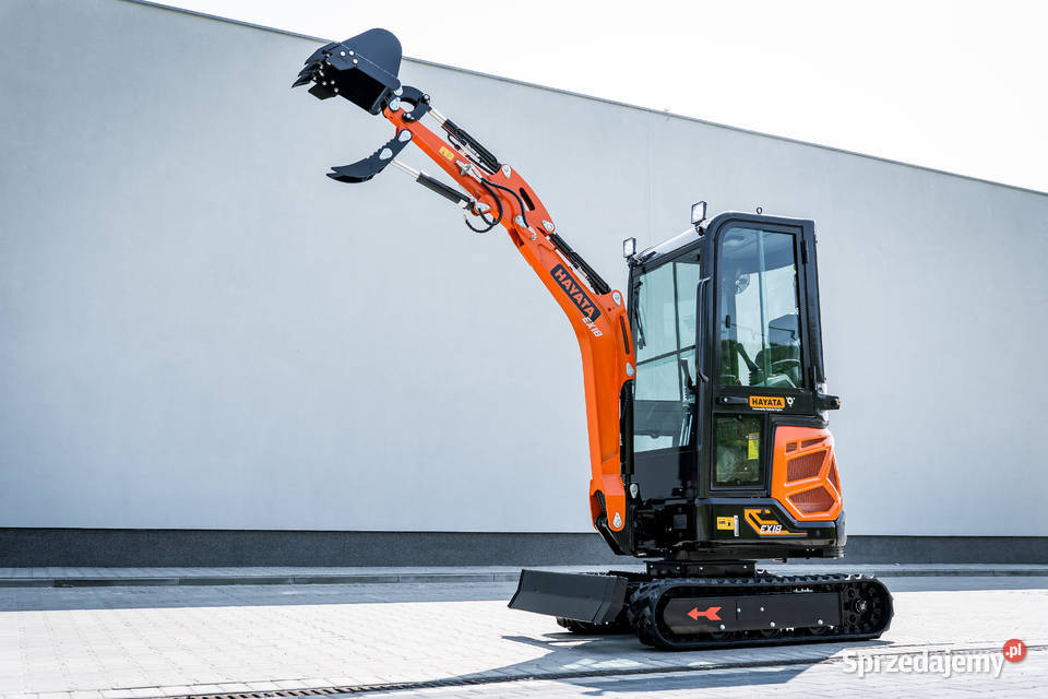 Mini Koparka 1.8T Kubota! 3 łyżki, szybkozłącze, skrętne ramię NOWA ...