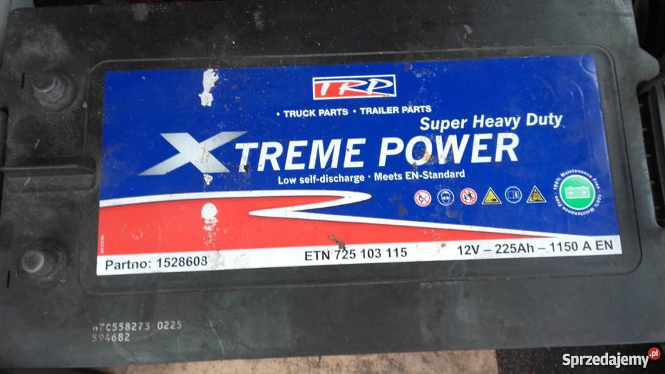 Akumulator DAF VOLVO 225AH 12V 1150A Sochaczew - Sprzedajemy.pl