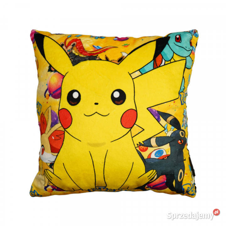 Poduszka ozdobna dla dziecka Yellow Pikachu 40x40 - Pokemon ...