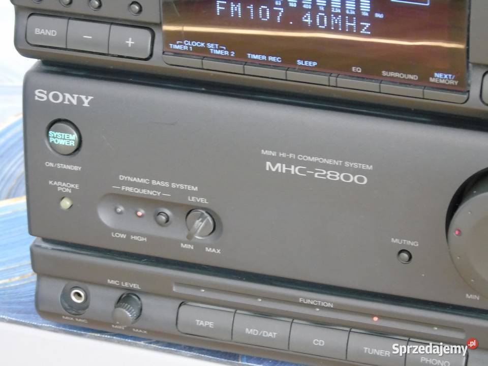 Amplituner z korektorem gr. Sony MHC-2800 ładny i mocny. WYSYŁKA. Jasło ...