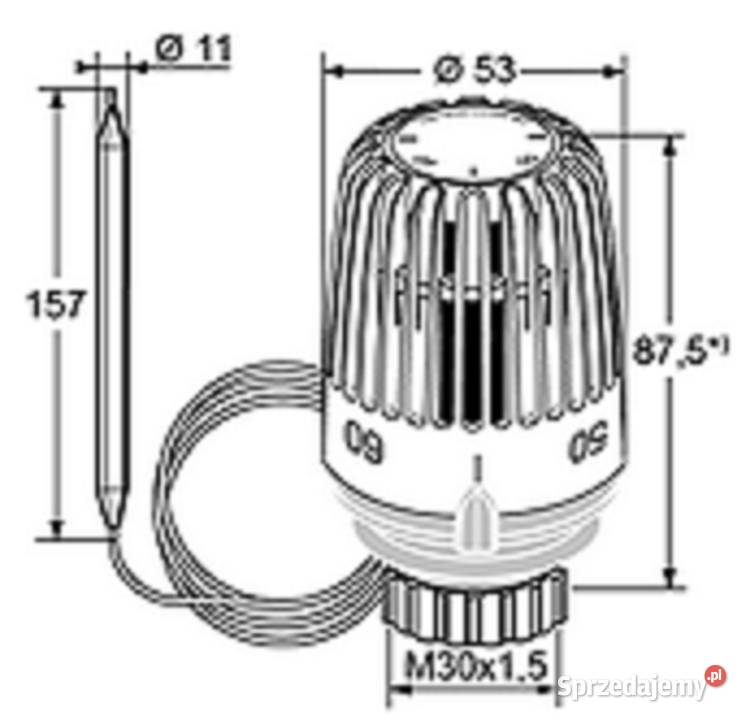 HEIMEIER Głowica termostatyczna z czujnikiem 20-50 ° C 6602- Pszczyna - Sprzedajemy.pl