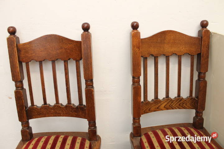 Krzesła dębowe 4 szt. komplet ID 10784 Warszawa - Sprzedajemy.pl