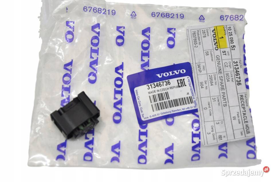VOLVO S60 V60 II wtyczka czujnika poziomowania OE 31346736 Bielany ...