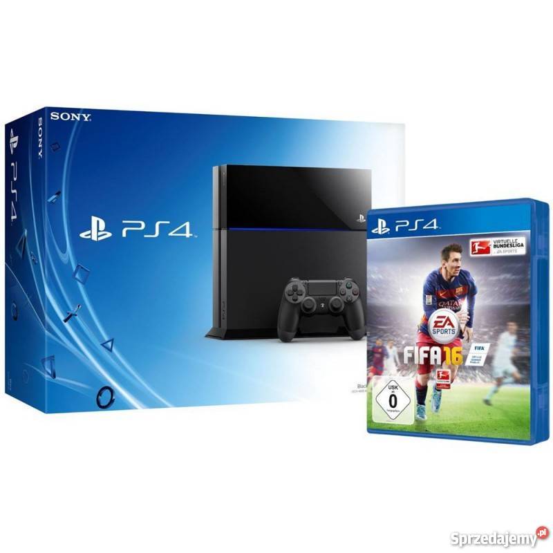 Sony Playstation 4 + FIFA 16 - Od firmy. Dostawa 0 zł Warszawa ...