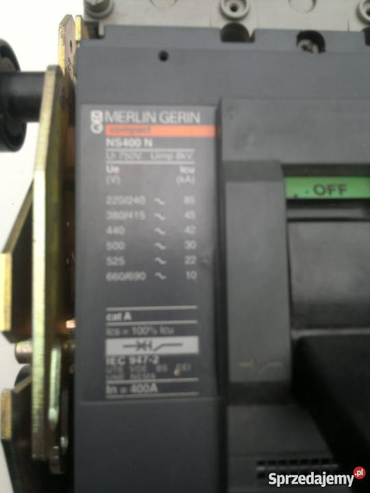 Wyłącznik Merlin Gerin Compact NS400N 400A Opoczno - Sprzedajemy.pl