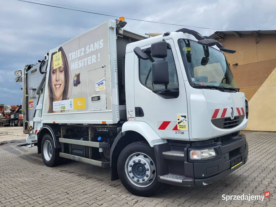 Śmieciarka Renault Renault Midlum 270 z zabudową marki Faun Dąbrowa ...