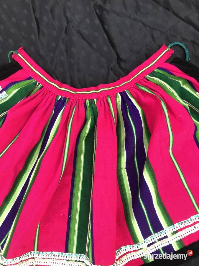 Zabytkowy różowy - Stroj Łowicki Fartuch Łowicz - Sprzedajemy.pl