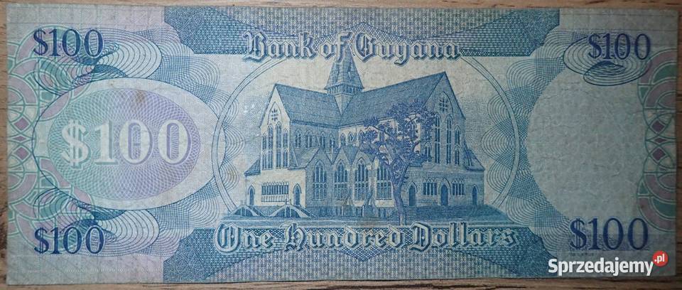 Banknot 100 dollars dolarów Gujana Tarnów - Sprzedajemy.pl Banknot 100 dollars dolarów Gujana Tarnów - Sprzedajemy.pl