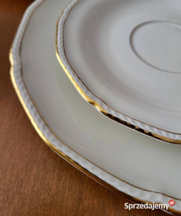 Talerzyki deserowe écru – Tettau, Bawaria Szczecin - Sprzedajemy.pl