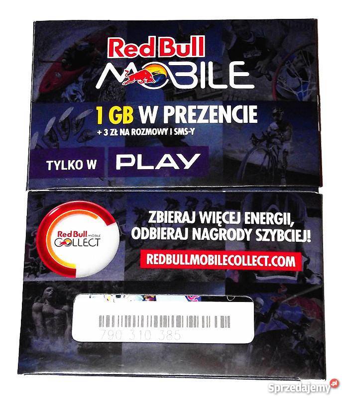 STARTER RED BULL MOBILE,PLAY 790~310~385 SIM PREZENT OKAZJA Kraków ...