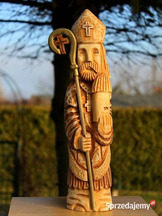 Św. Ambroży Rzeźba Ludowa Gniezno - Sprzedajemy.pl