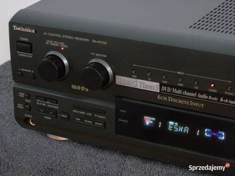 Amplituner Technics SA-AX 720 sprawny, 5X 100 wat. DOSTAWA Jasło - Sprzedajemy.pl
