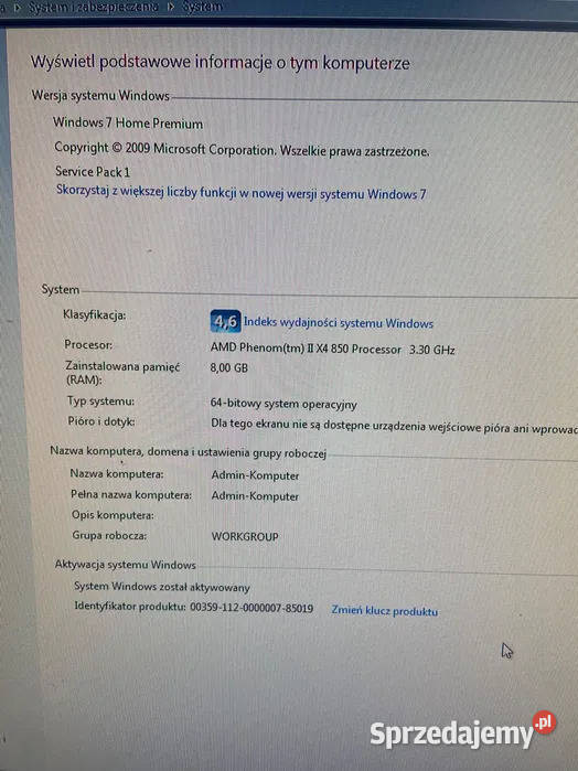 Komputer stacjonarny monitor klawiatura mysz Pleszew - Sprzedajemy.pl