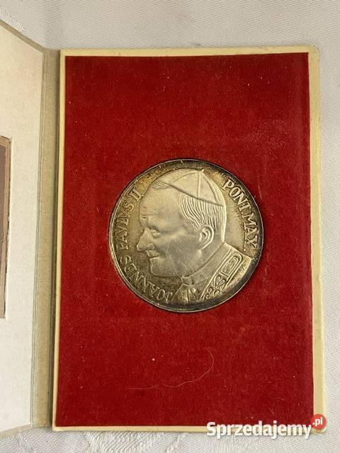 Srebrna moneta kolekcjonerska Jan Paweł II – srebro 800, 20 g Kraków ...