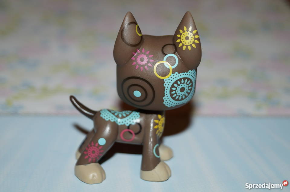 LPS DOG niemiecki #1439 Littlest Pet Shop pies pocztówkowy Rybnik ...