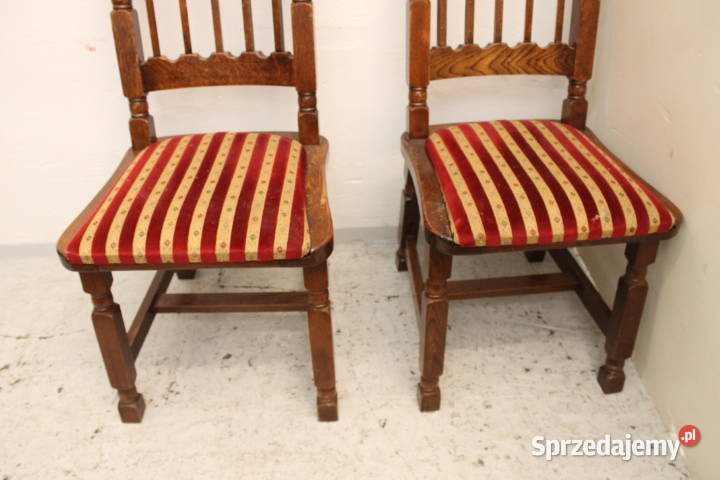 Krzesła dębowe 4 szt. komplet ID 10784 Warszawa - Sprzedajemy.pl