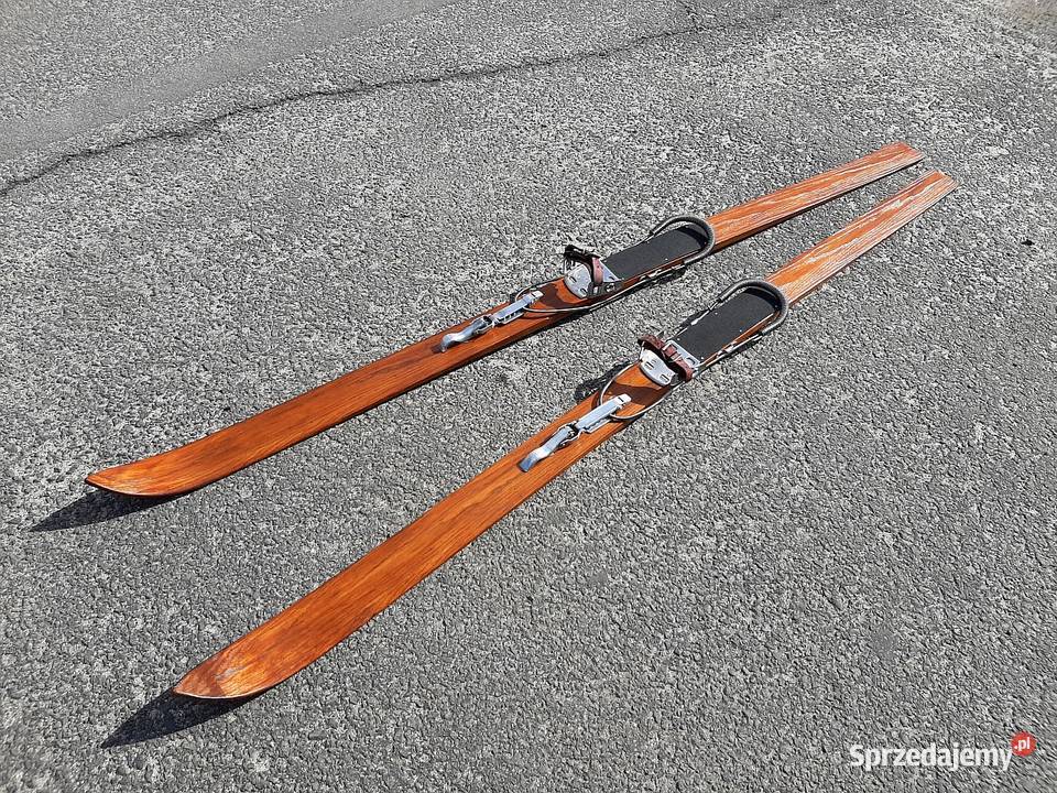 Stare drewniane narty Stratos Szklarska Poręba - Sprzedajemy.pl