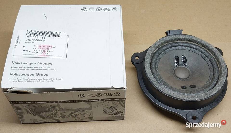 GŁOŚNIK DRZWI PRZÓD AUDI A6 C6 04-12R 4F0035411 ORYGINAŁ Mielęcin ...