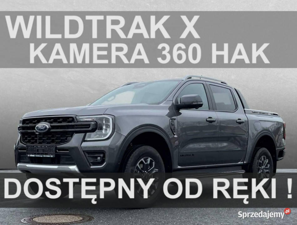 Ford Ranger Wildtrak X 205KM 4x4 Roleta elektr. Kamera 360 Pakiet X Hak ...