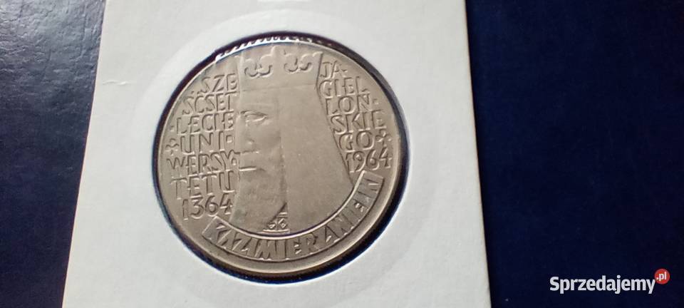 Stare monety 10 złotych 1964 Kazimierz Wielki skrętka PRL Polska Lesko ...